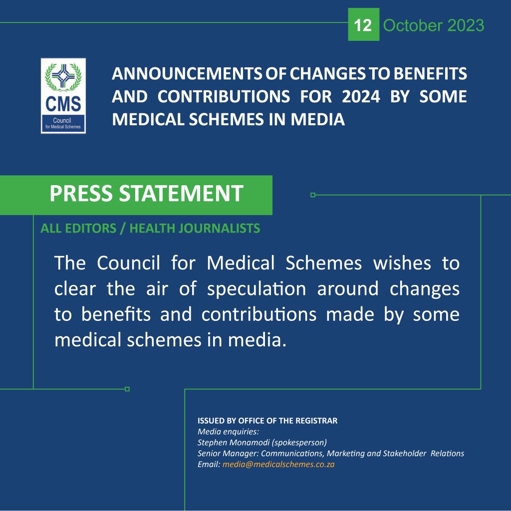 Announcements of changes to benefits and contributions for 2024 by some ...