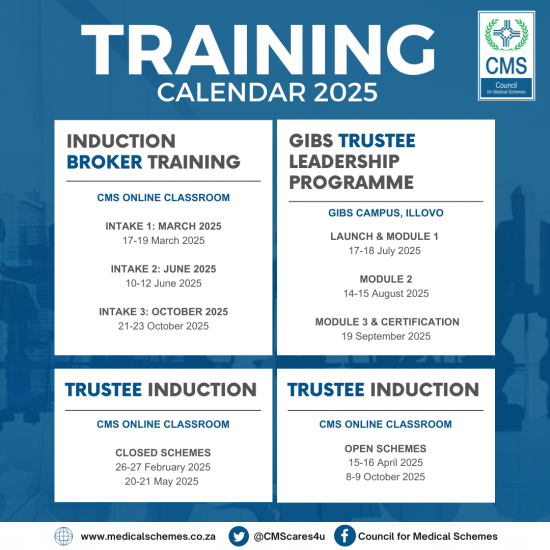CMS Education and Training Plan 2025 | Council for Medical Schemes