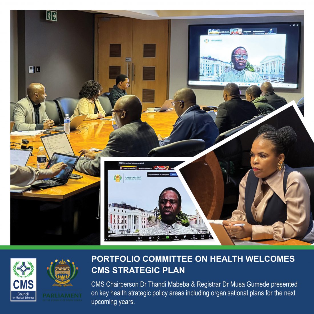 PORTFOLIO COMMITTEE ON HEALTH WELCOMES CMS STRATEGIC PLAN | Council for ...
